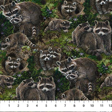 Little Rascals - Raccoons Multi DP25511-36 - Quilting Fabric: Stitch-It ...