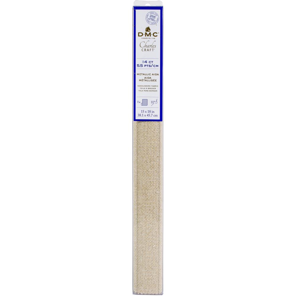 Charles Craft Aida 14 Count #5282 - Metallic Gold (15"x18"): Stitch-It ...