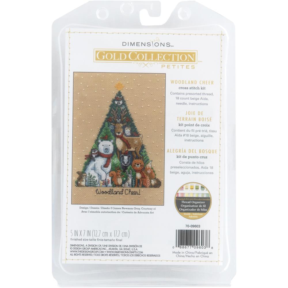 Dimensions Woodland Cheer (18 Count) - Cross Stitch Kit 5"X7": Stitch ...