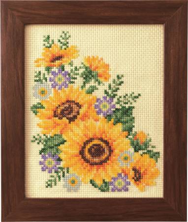 Sunflower and Aster (July) - Cross Stitch Kit: Stitch-It Central