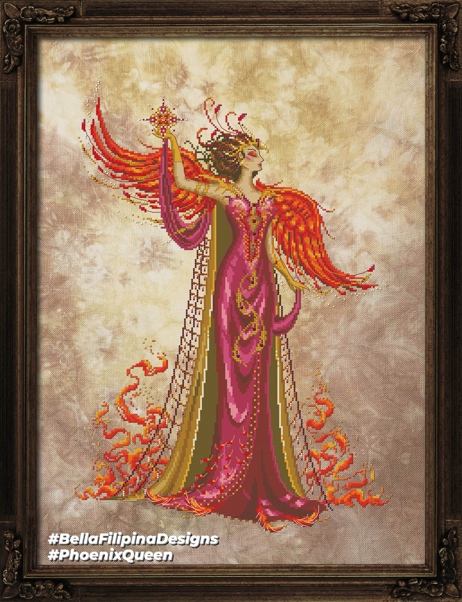 Phoenix Queen BF047 - Cross Stitch Chart: Stitch-It Central