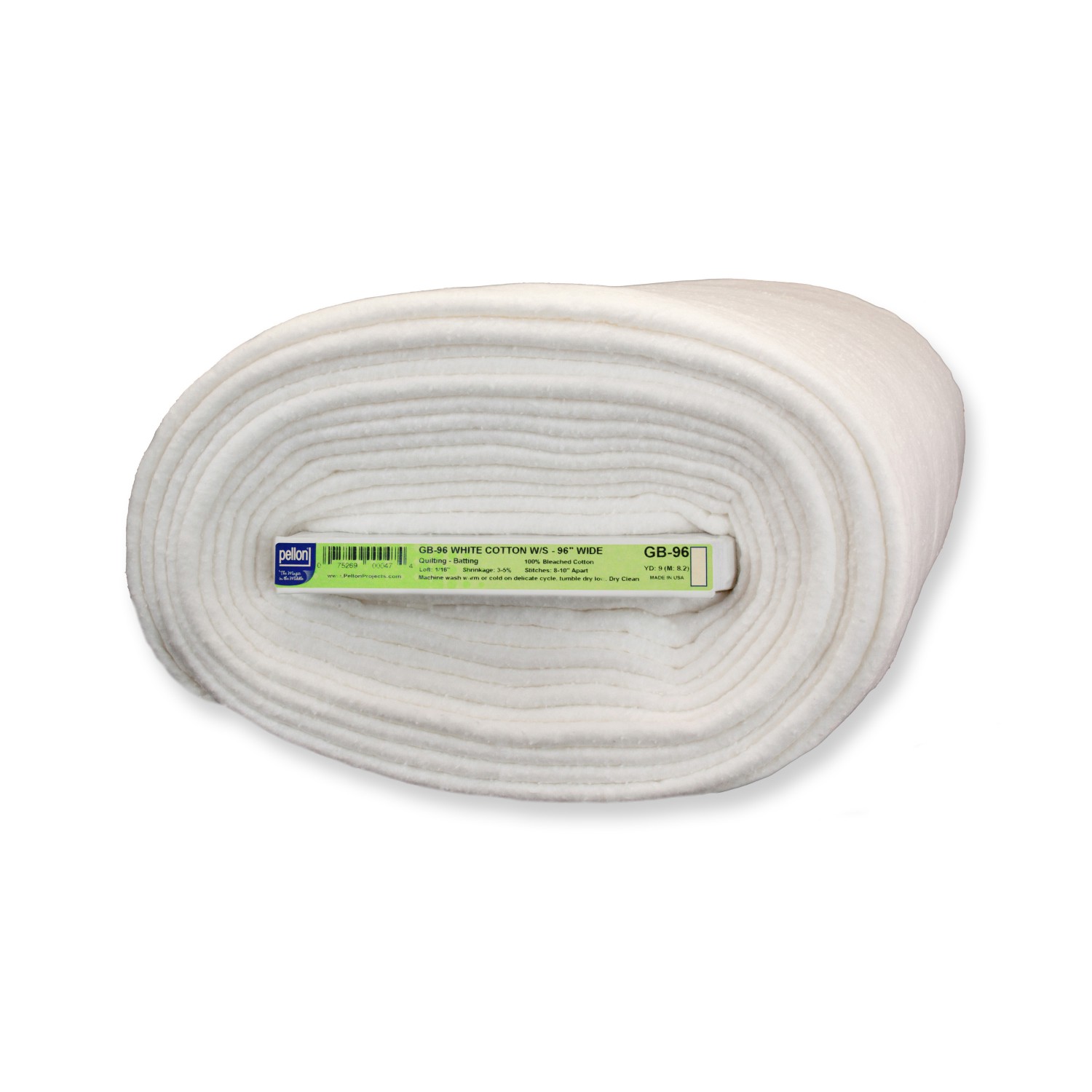Pellon Natures Touch 100% Bleached White Cotton Batting w/Scrim 96 ...