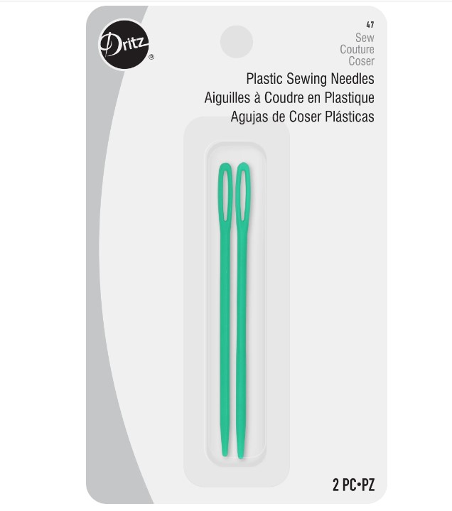 Dritz Plastic Sewing Needles #47 (2/Pkg): Stitch-It Central