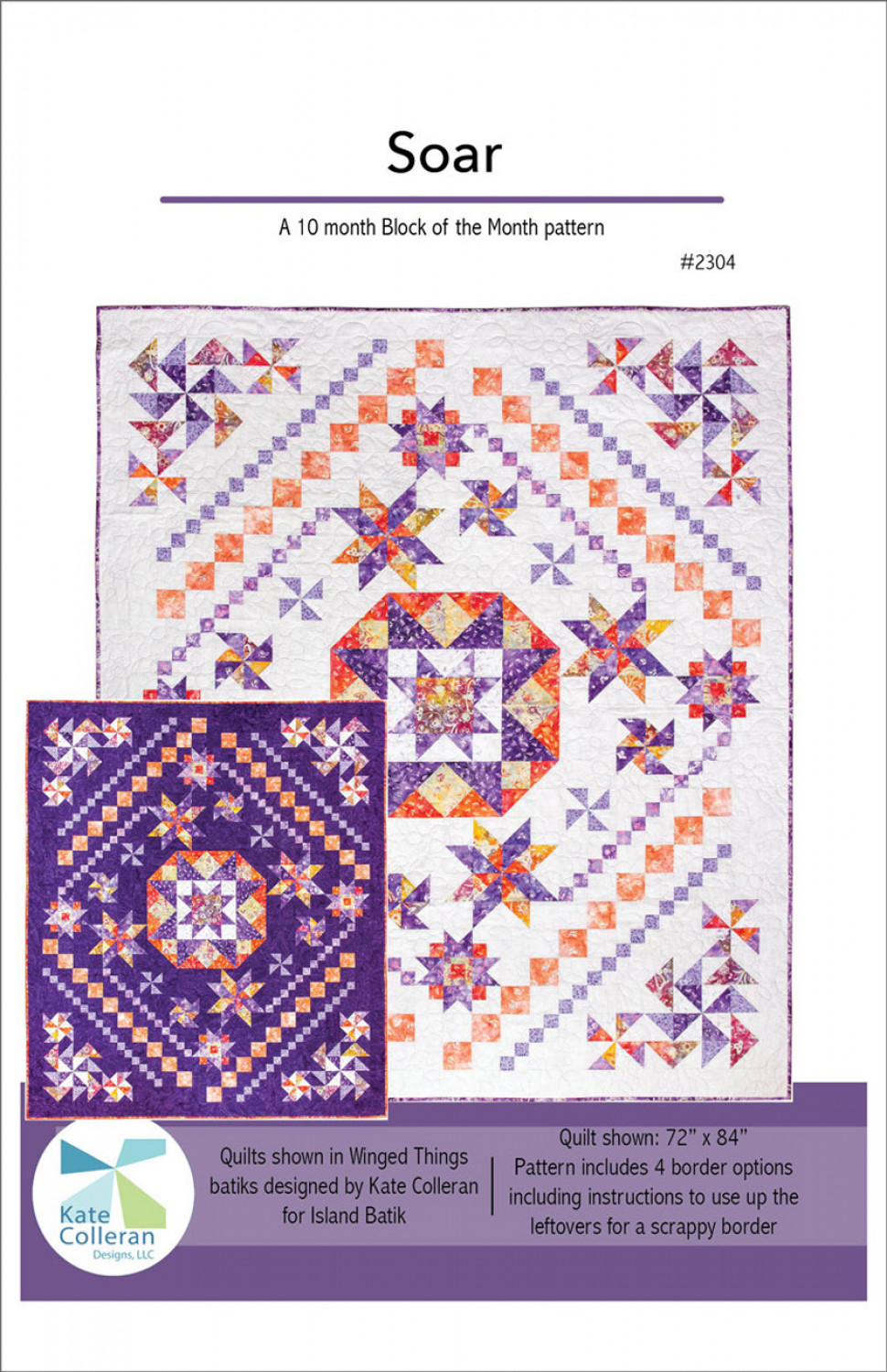 Soar Block of the Month #2304 - Quilting Pattern: Stitch-It Central