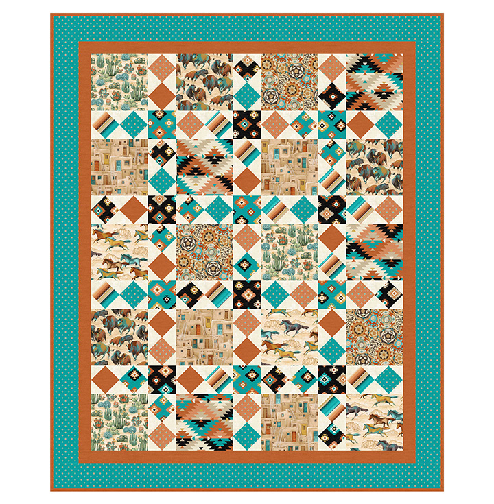 Hiking Stick Quilt Block Pattern
