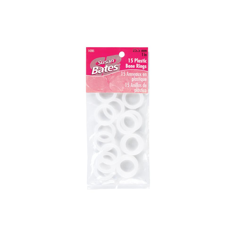 Susan Bates Plastic Bone Rings 1" 15/Pkg: Stitch-It Central