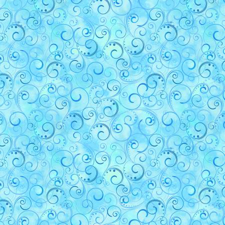 Swirling Splendor - Blue 108" Wide Backing 19705W-50 - Quilting Fabric ...