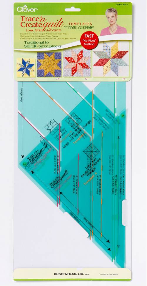 Clover Trace 'N Create Quilt Templates Lone Star Collection: Stitch-It ...