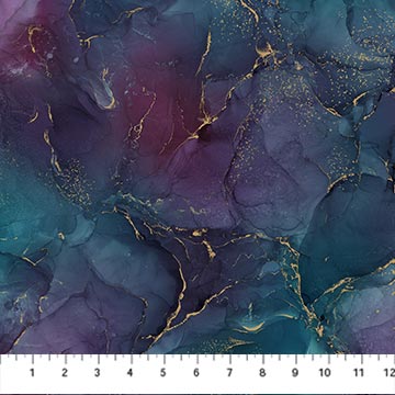 Midas Touch - Plum Teal/Metallic DM26833-28 - Quilting Fabric: Stitch ...