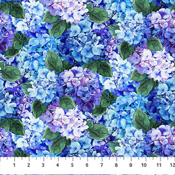 Rhapsody In Blue - Blue Multi Hydrangea DP27068-44 - Quilting Fabric ...