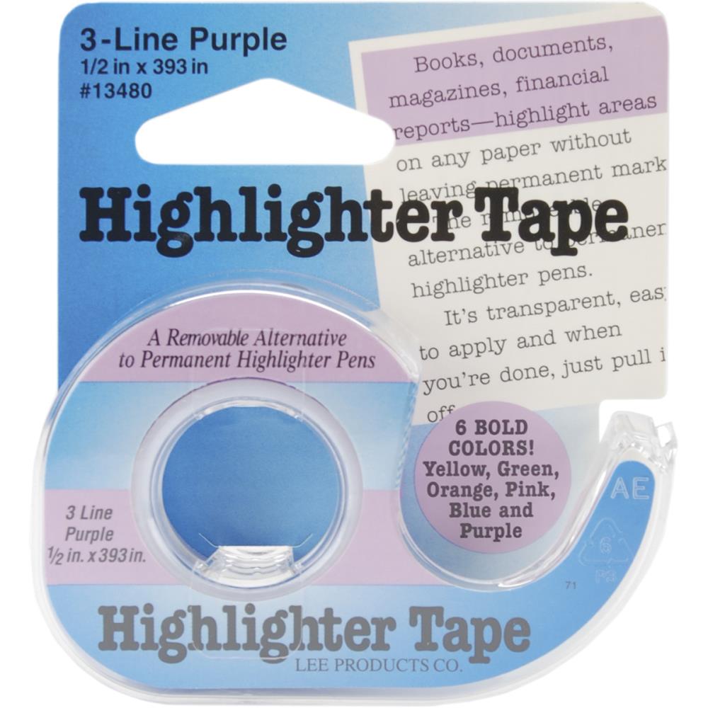 Lee Products Highlighter Tape .5"X393" - Blue: Stitch-It Central