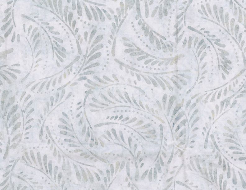 Blue Smoke Batik - Ferns Cream/Blue 1400 22277 149 - Quilting Fabric ...