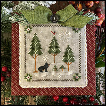 Log Cabin "In the Woods Bear" Part 4 - Cross Stitch Chart: Stitch-It ...