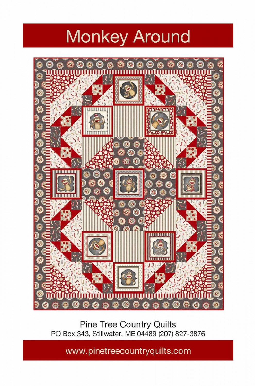 Monkey Around PT1884 - Quilting Pattern: Stitch-It Central