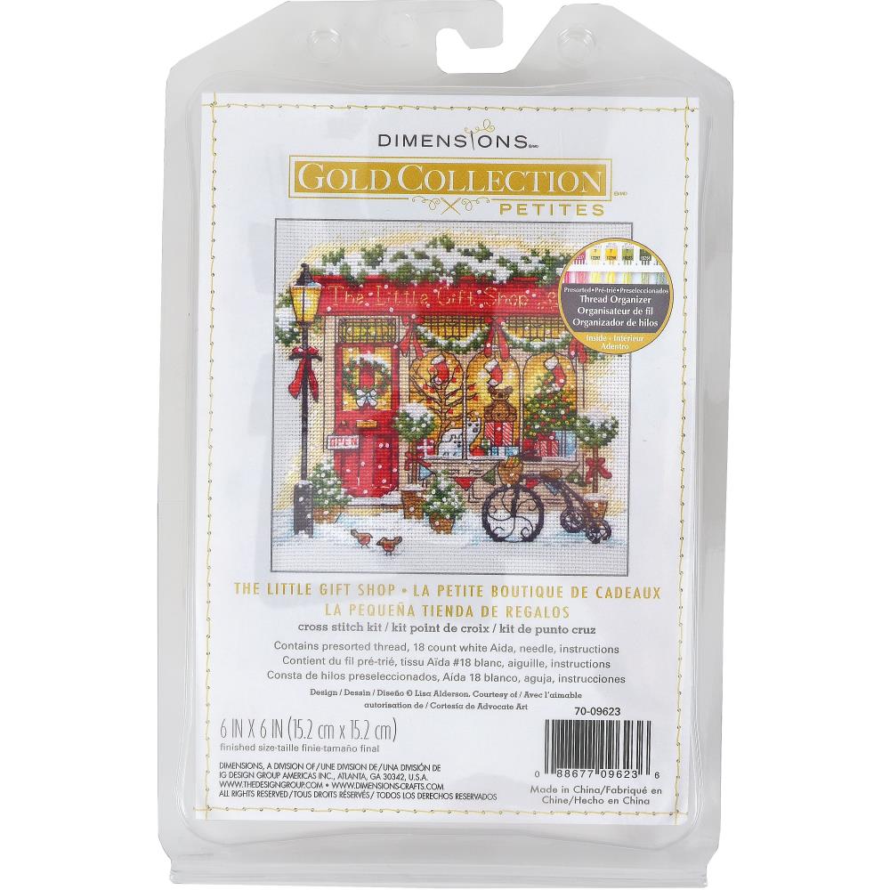 Dimensions Gold Petite The Little Gift Shop 6"x6" (18 Count) 70-09623 ...