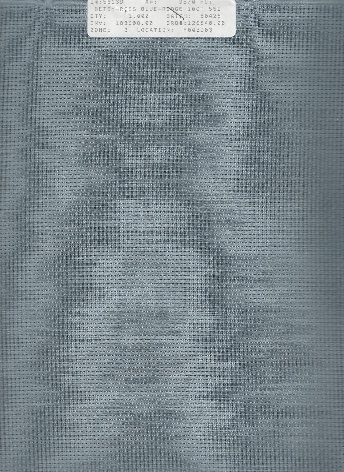 --10 Count - Blue Ridge Betsy Ross Linen #56139 (18"x27.5"): Stitch-It ...
