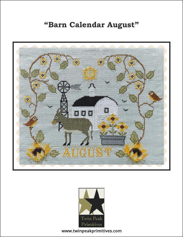 Barn Calendar August - Cross Stitch Chart: Stitch-It Central