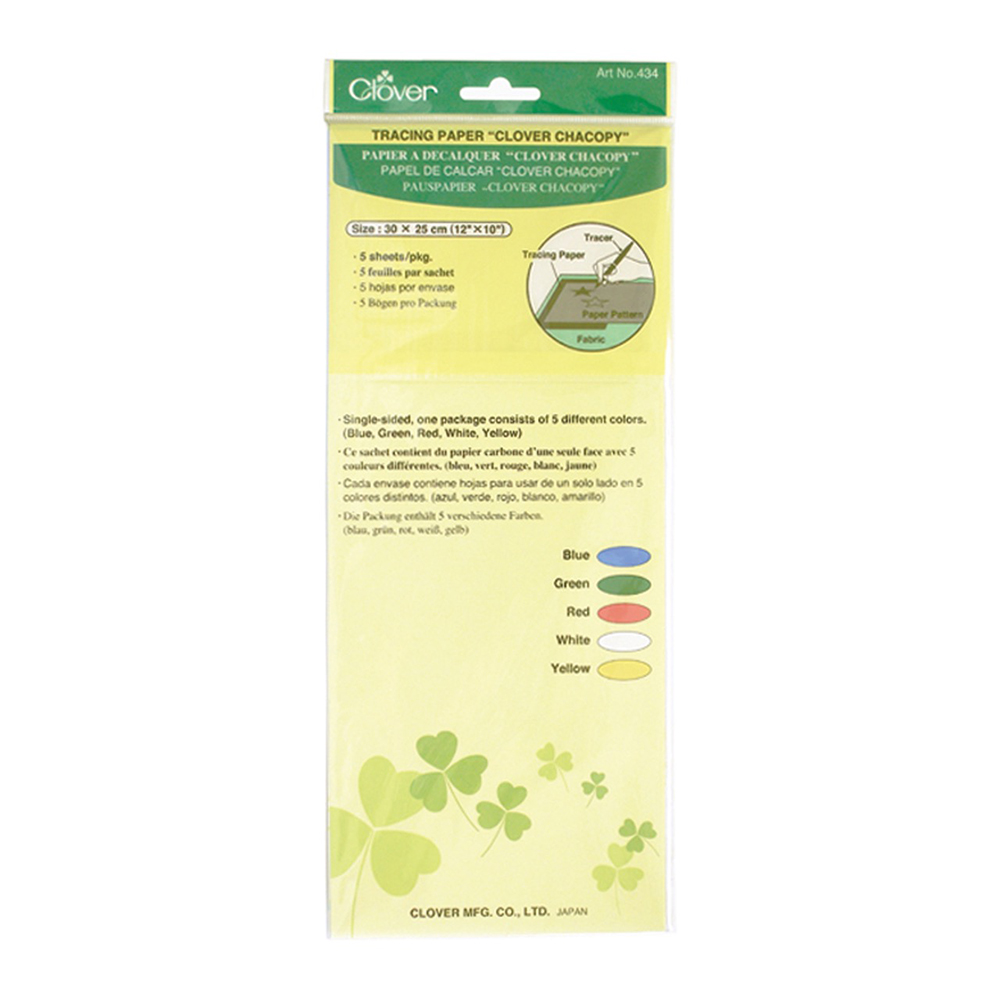 Clover 434 Chacopy Tracing Paper 5/Pkg: Stitch-It Central