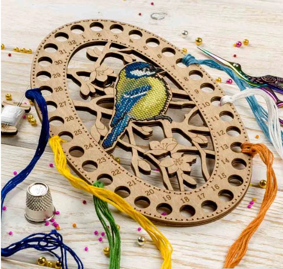 Blank Thread Organizer on Wood FLHW-014 (Threads Not Included): Stitch ...