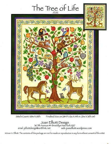 Tree of Life - Cross Stitch Chart: Stitch-It Central