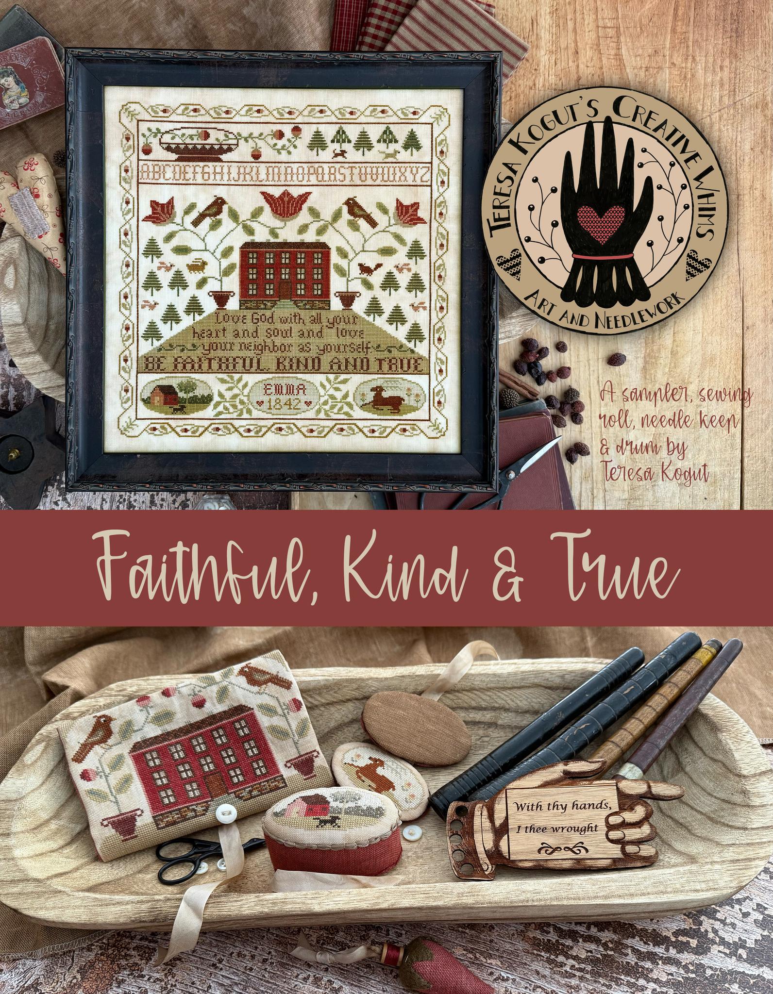 Faithful, Kind & True - Cross Stitch Chart: Stitch-It Central