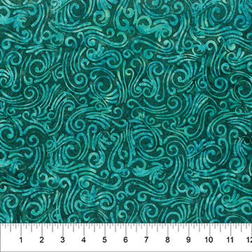 Swirls - Teal Batik 108 Wide Backing B81800-63 - Quilting Fabric ...