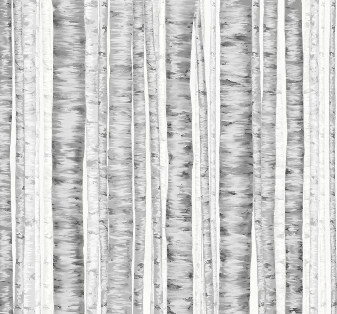 Berries & Birch - Fog Silver Birch Trees 27795-483 - Quilting Fabric ...