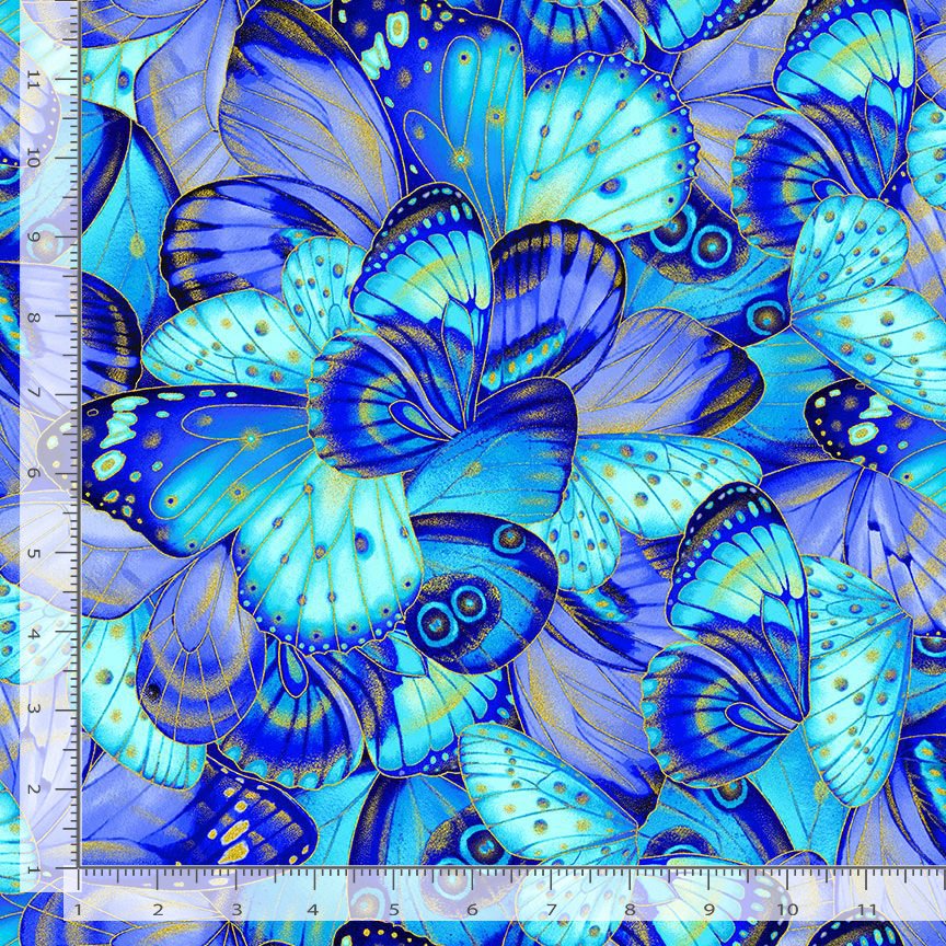 Escapade - Multi Metallic Butterfly Wings #CM3795-MULTI - Quilting ...