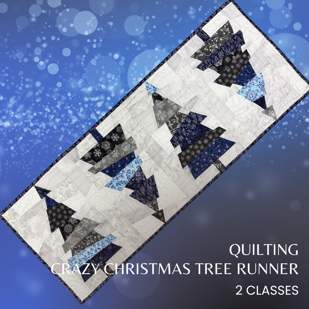 Quilting - Crazy Christmas Trees Table Runner Workshop: Stitch-It Central