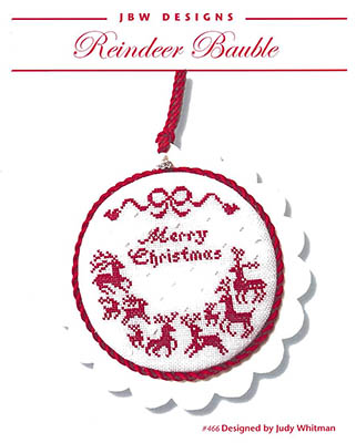 Reindeer Bauble #466 - Cross Stitch Chart: Stitch-It Central