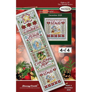 December 2025 Pattern of the Month - Sing Him Praise - Cross Stitch ...