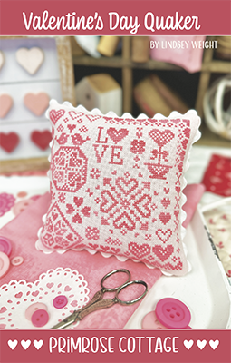 Valentine's Day Quaker - Cross Stitch Chart: Stitch-It Central