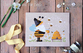Gnome And The Bees - Cross Stitch Chart: Stitch-It Central