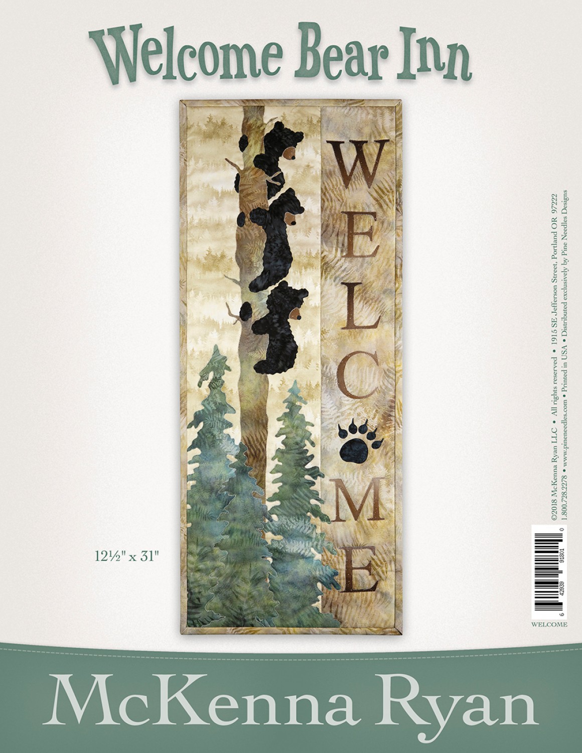 Welcome Bear Inn MRWBI-4 - Applique Pattern: Stitch-It Central