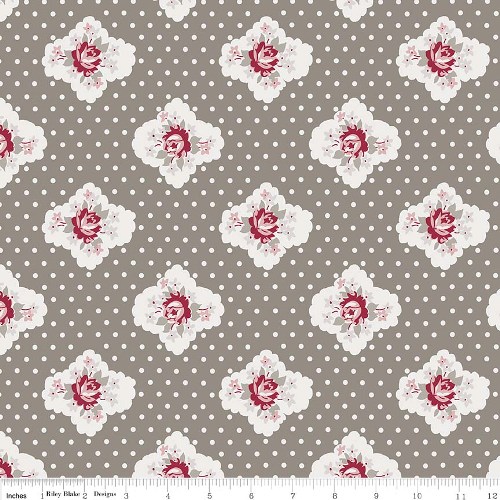 --Rustic Romance - C7061-GRAY - Quilting Fabric: Stitch-It Central