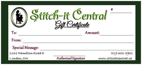 Digital Gift Certificate: Stitch-It Central